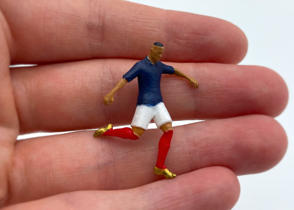 Football / Soccer Players. Referees. 1:64 Scale. Miniature Human ...