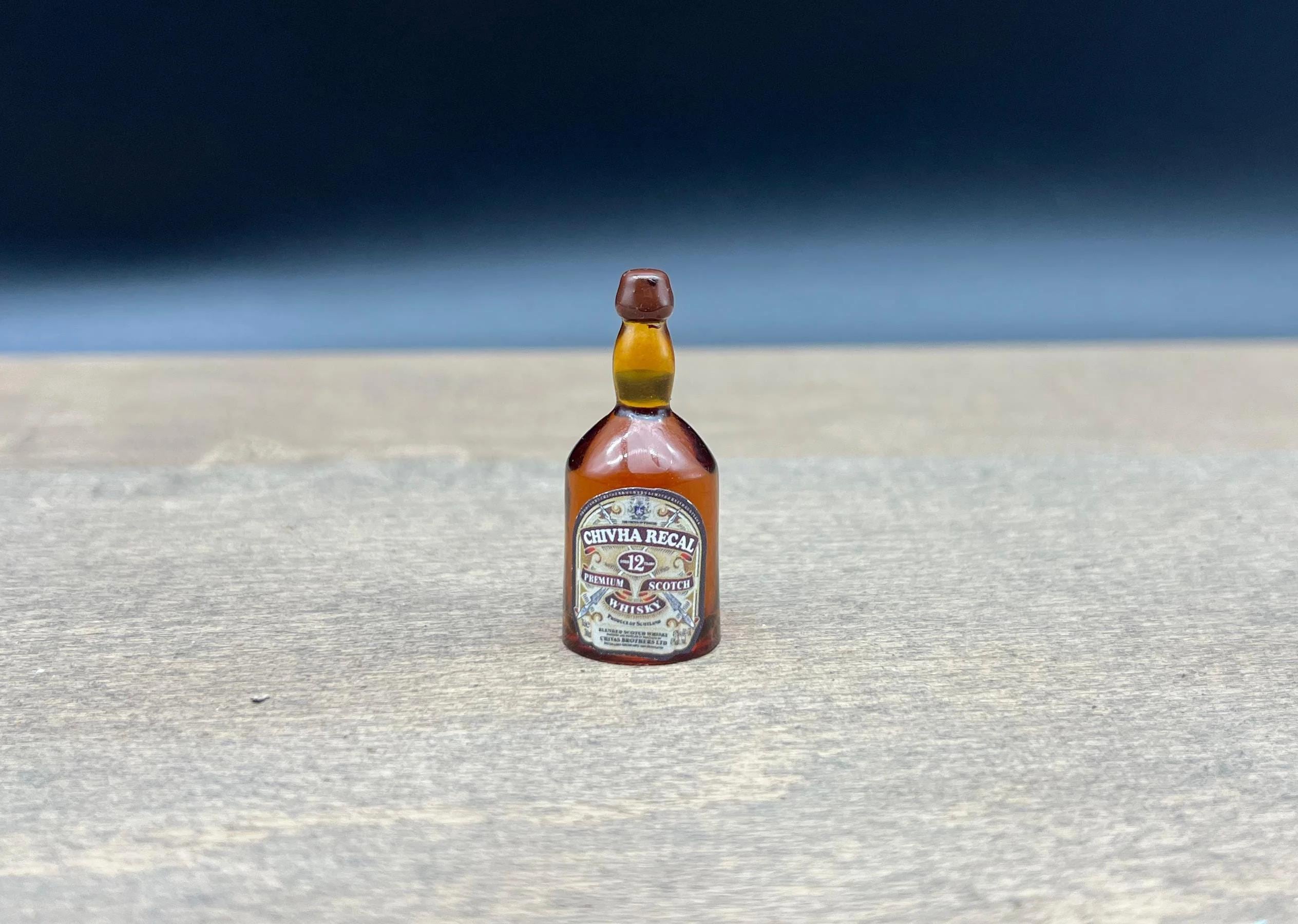 Miniature Whiskey Bottle 1:6. Scale Dollhouse Kitchen Accessories - Etsy