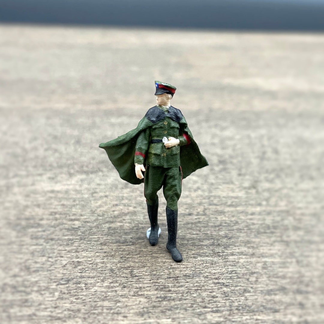 Military Officer in Uniform. Miniature Human Figures. 1:64 Scale - Etsy