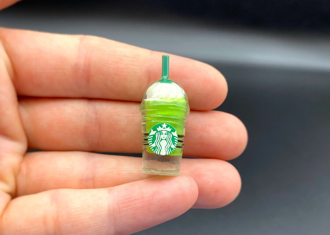 Miniature 1:6 Scale. Miniature Starbucks Drink. Matcha Green Tea ...