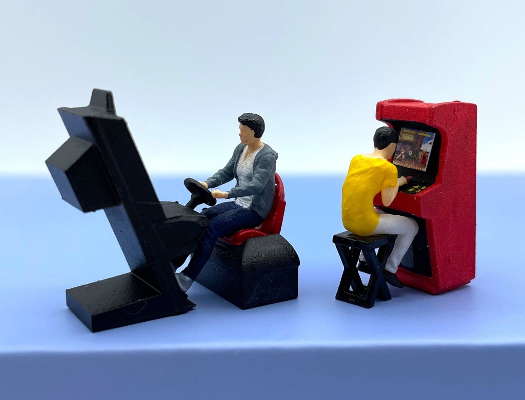 Miniature Gamers and Arcade Machines. Human Figures. 1:64 Scale - Etsy