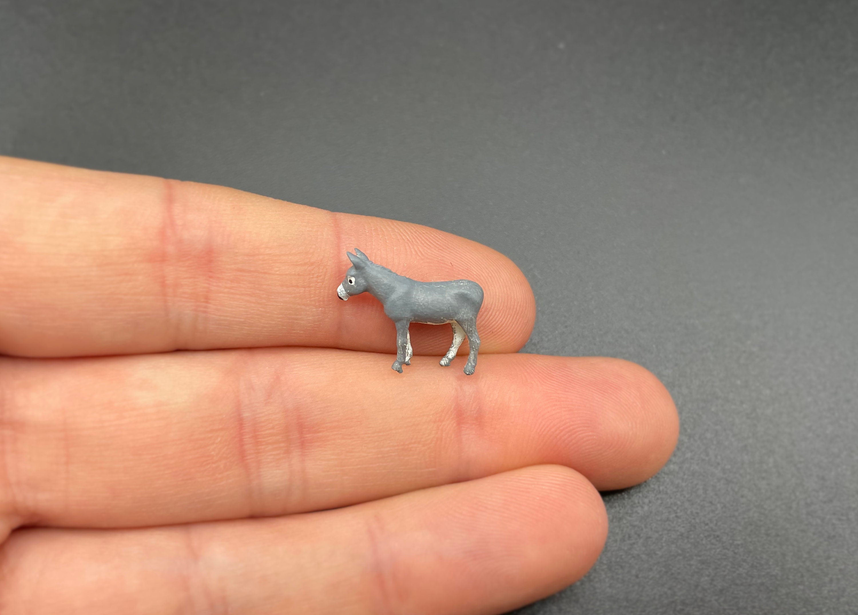 Miniature Farm Animals. Cow, Donkey, Sheep. 1:64 Scale Realistic ...
