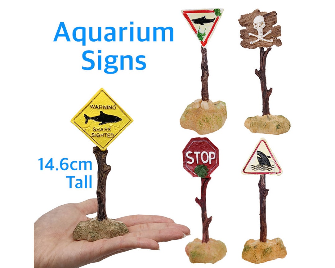Aquarium Road Signs. Fish Tank Landscaping, Scenery Decoration - Etsy
