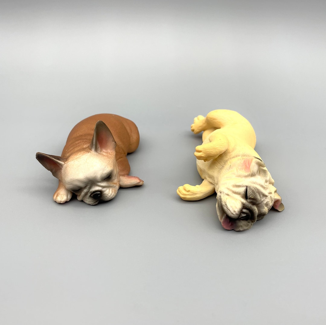 Miniature Bulldog and Frenchie Models. French and English Dog Figures ...