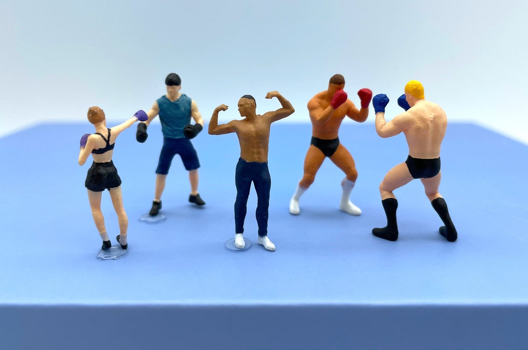 Boxers. Sports Figures. Bodybuilder / Poser. Human Miniatures. 1:64 S ...