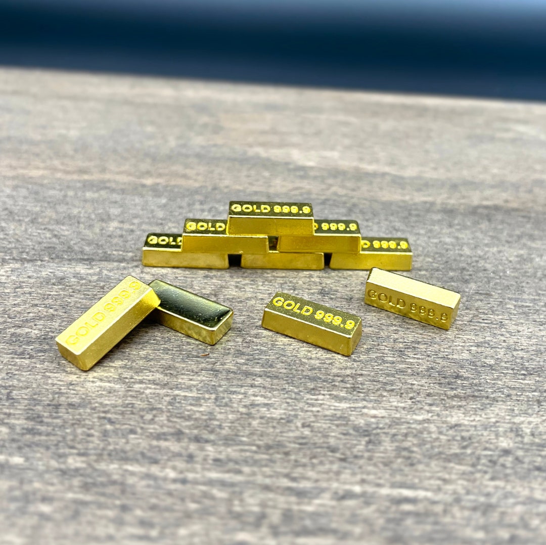 10 Gold Bars / Ingots. Miniature 1:12 Scale - Etsy