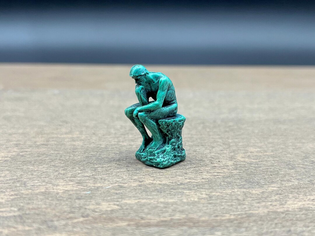 The Thinker Statue / Sculpture. Miniature 1:64 Scale - Etsy