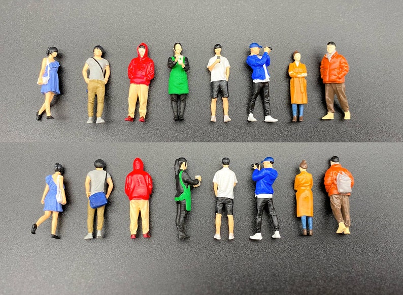 Miniature Human Figures. People Stood / Walking Models. 1:64 Scale - Etsy