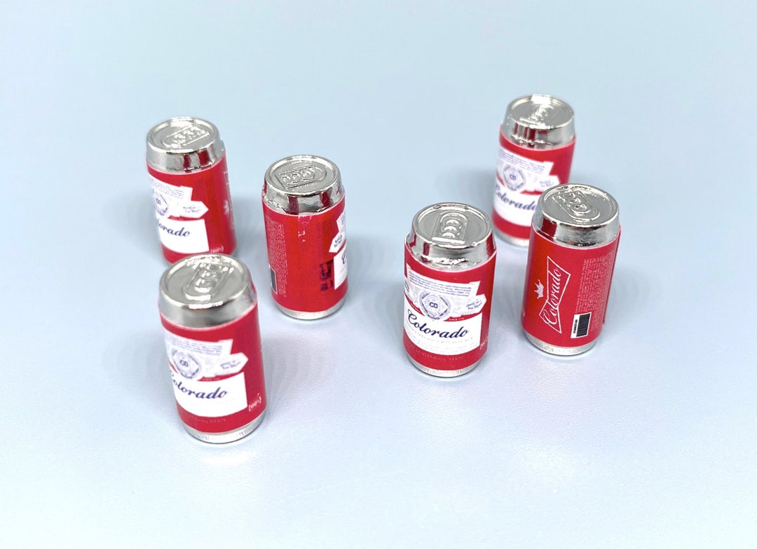 Miniature Beer. 6 Cans of Beers. Kitchen Drink Dollhouse - Etsy