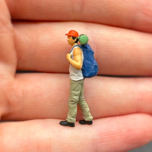 Miniature Backpackers / Travellers. Human Figures. 1:64 Scale. - Etsy