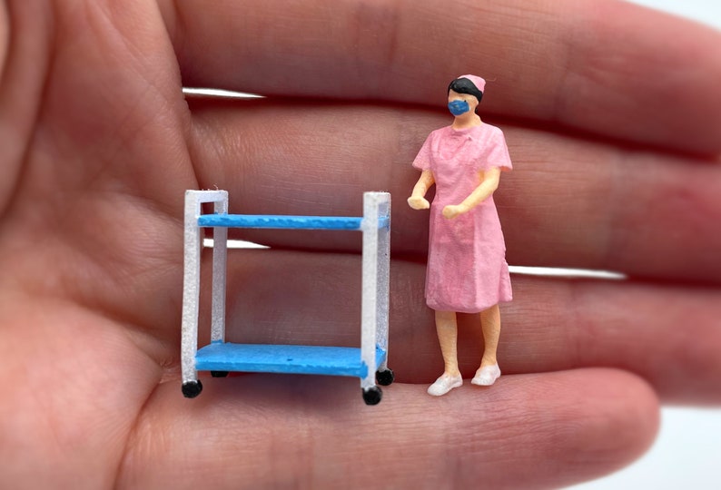Nurses. Hospital Workers. Human Miniatures. Pink Scrubs. 1:64 Scale - Etsy