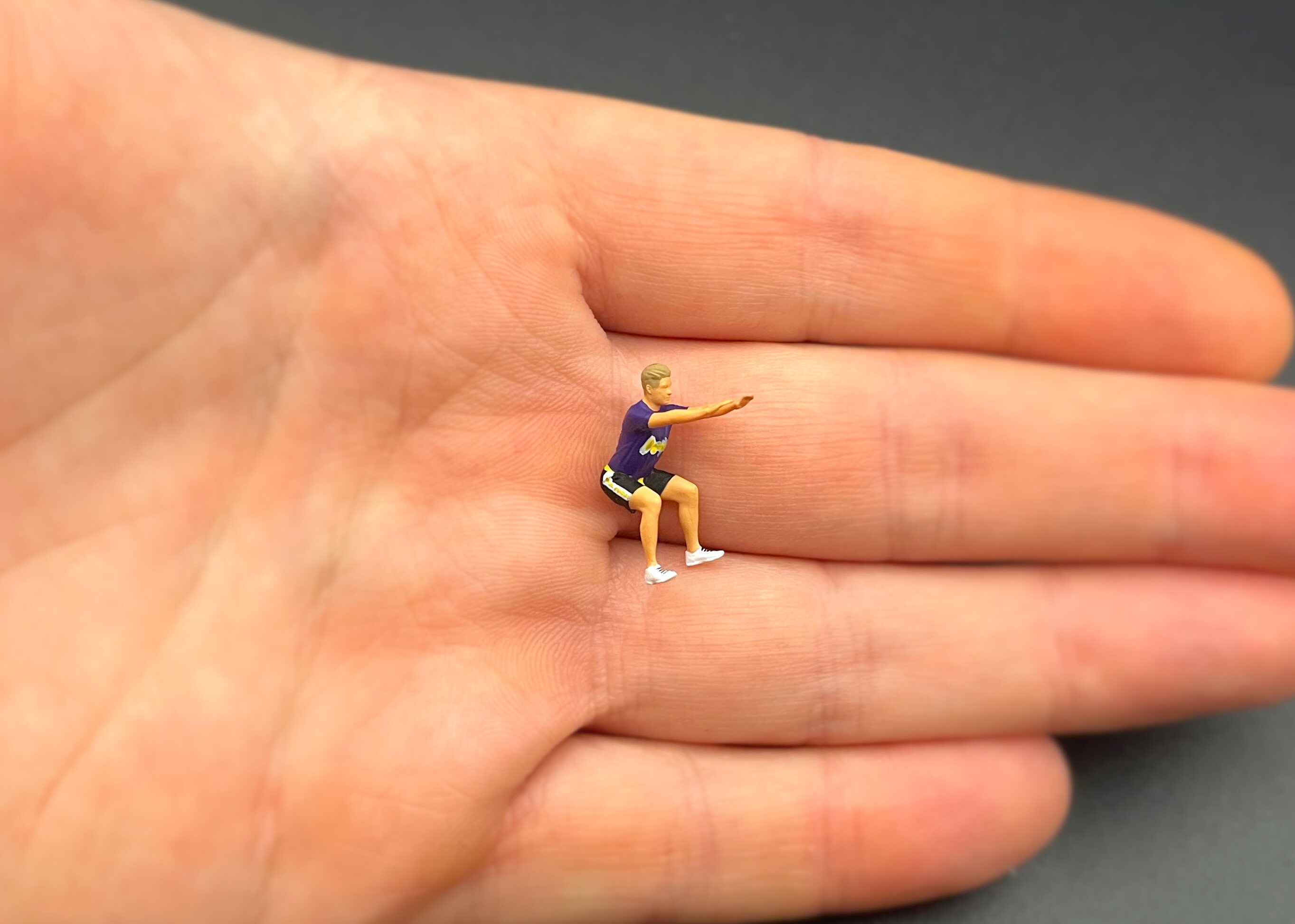 Exercising / Warming up Miniature Human Figures. 1:64 Scale - Etsy