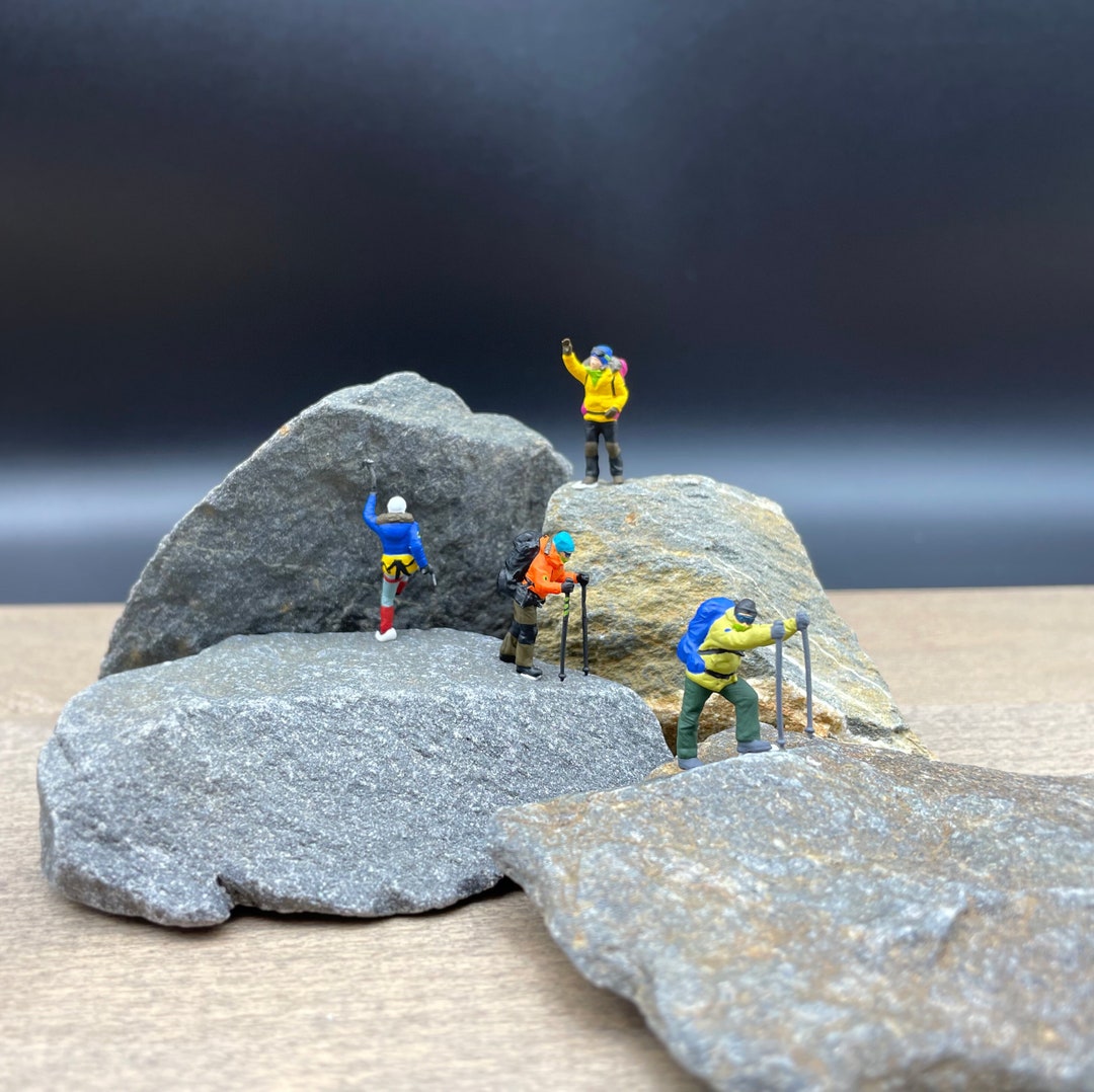 Miniature Hikers Climbers Campers Figures. 1:87 Scale - Etsy