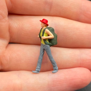 Miniature Backpackers / Travellers. Human Figures. 1:64 Scale. - Etsy