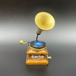 Miniature Phonograph / Gramophone. 1:12 Scale Miniature Accessory - Etsy