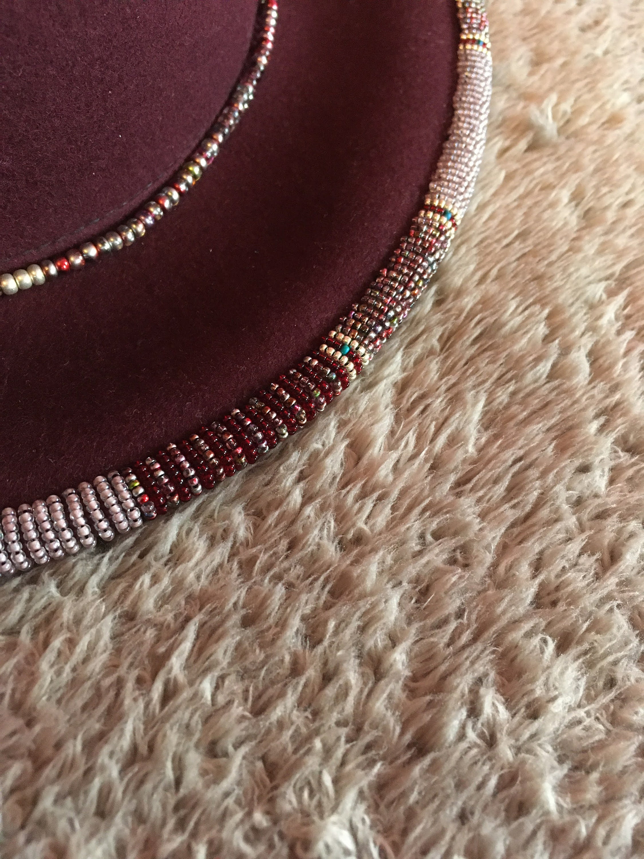 Beaded Fedora - 100% Italian Wool Hat - Etsy