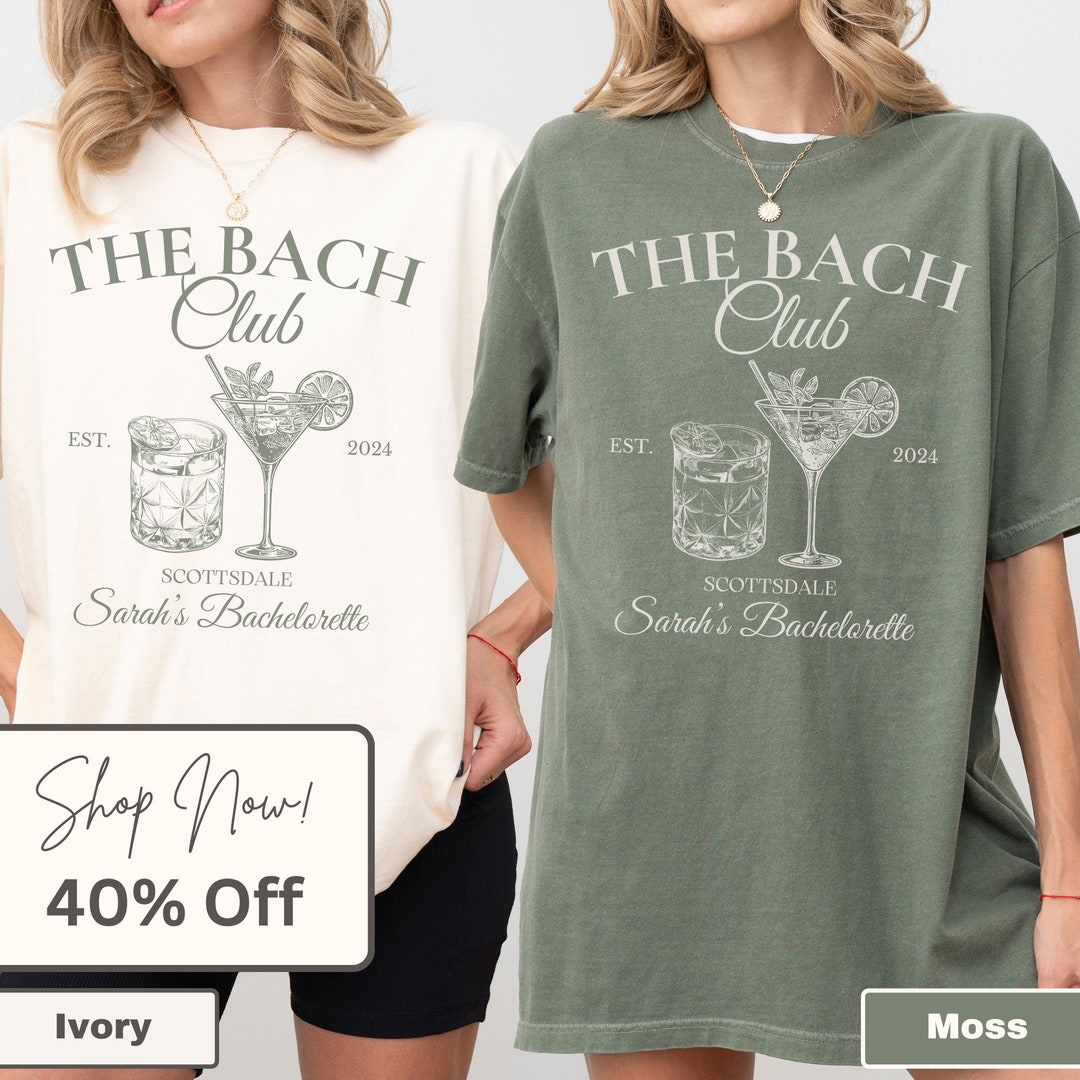 The Bach Club Shirt, Cocktail Party Bachelorette Shirt, Nashville ...