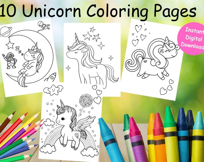 20 Cute Unicorn Coloring Pages for Kids | Printable Unicorn Coloring ...