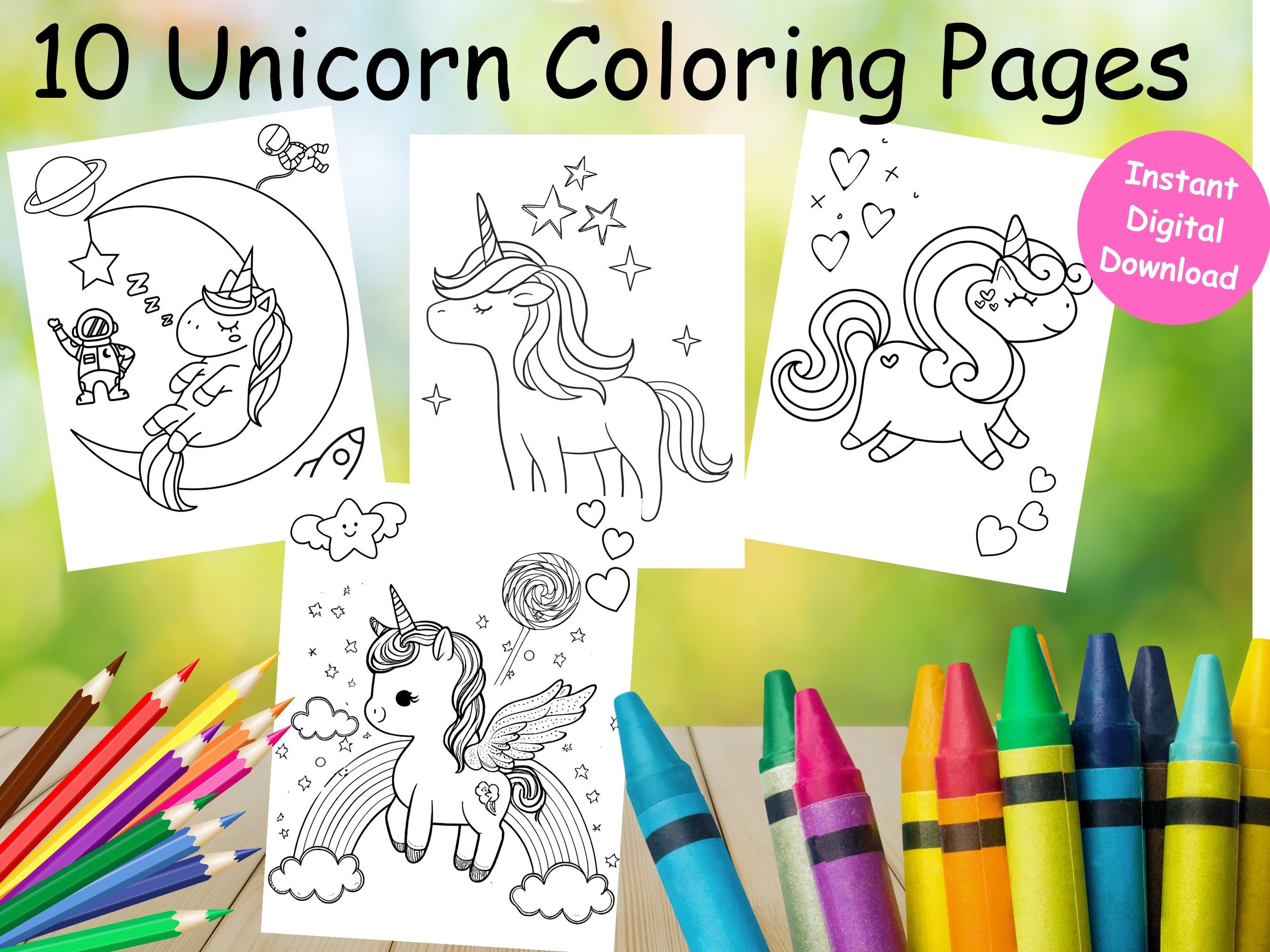 Cute Unicorn Coloring Pages for Kids Unicorn Coloring Pages Printable ...