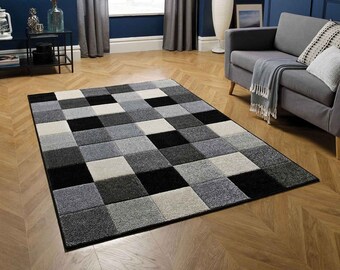 Oriental Portland 57G Green Cream Black Modern Rug for Living Room Bed ...