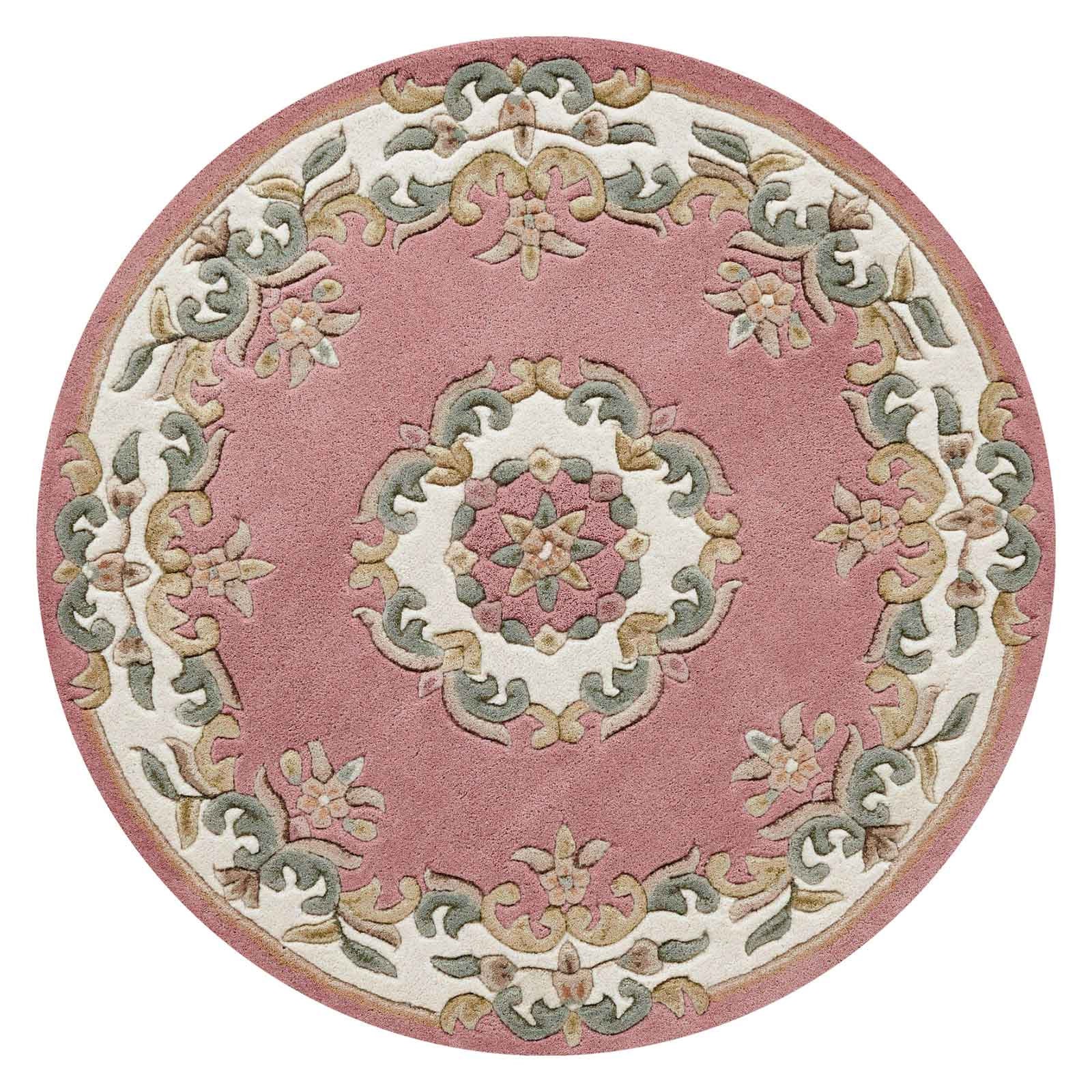 Oriental Royal Traditional Rug Floor Mat, Vintage Vinyl Rug, Pink Vinyl ...