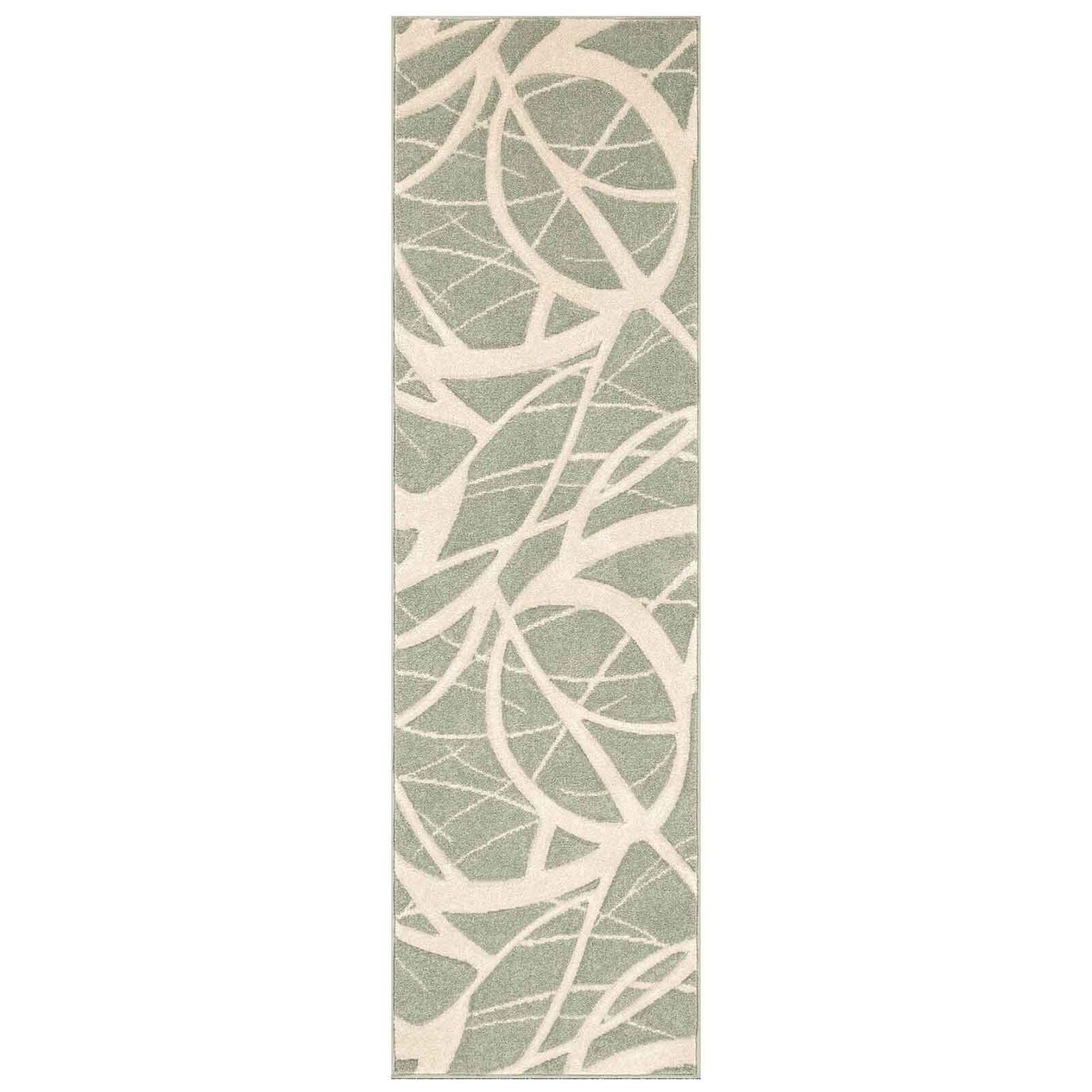 Oriental Portland 57G Green Cream Black Modern Rug for Living Room Bed ...