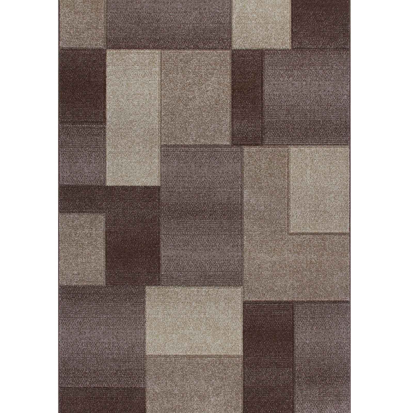 Oriental Portland 8425D Beige Colour Modern Square Pattern Rug for ...