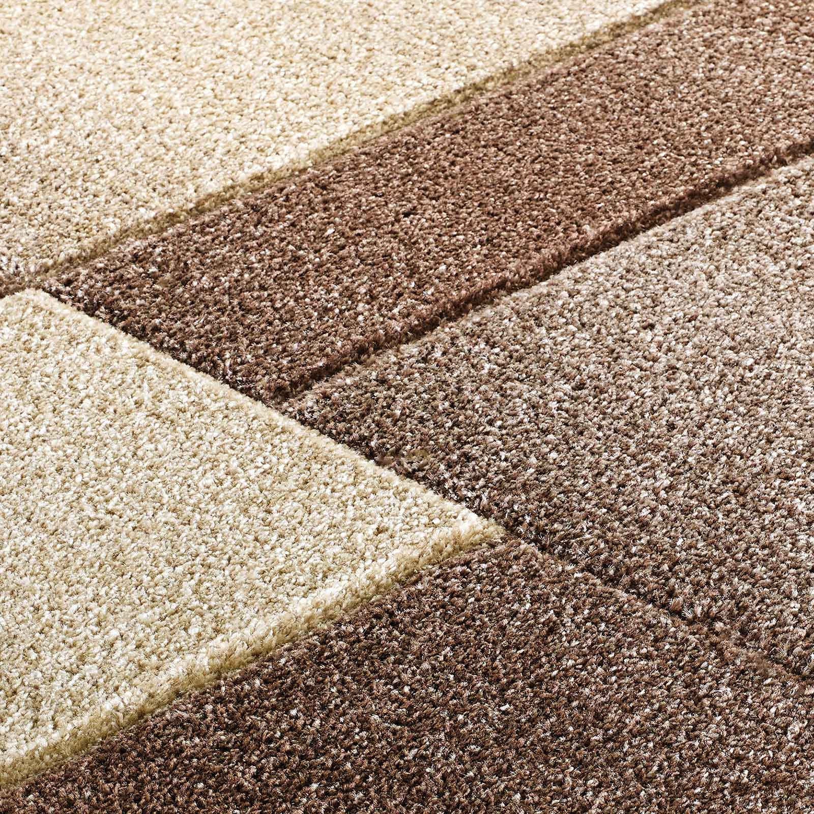 Oriental Portland 8425D Beige Colour Modern Square Pattern Rug for ...