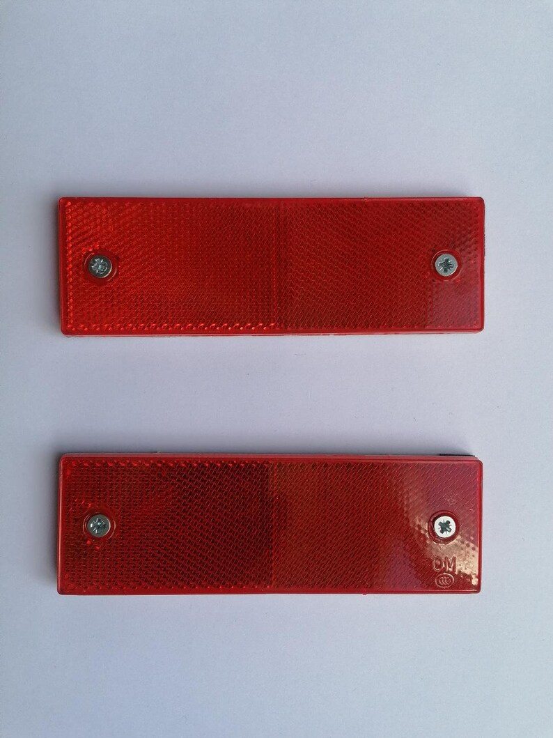 Two Magnetic Reflector Geocache Containers. Red , White or Orange ...
