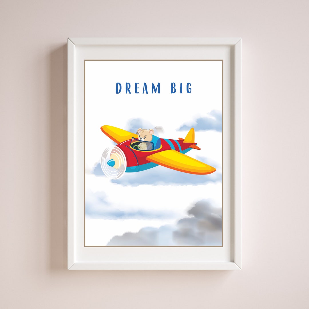 Dream Big Printable Art Children's Wall Art Decor Kids Affirmation Art ...