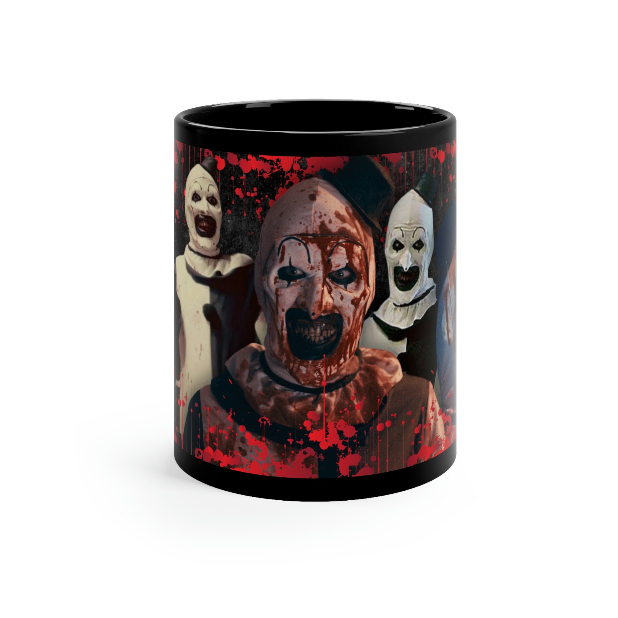 Art The Clown Terrifier Fan Art 11oz Black Mug Horror Mug Etsy