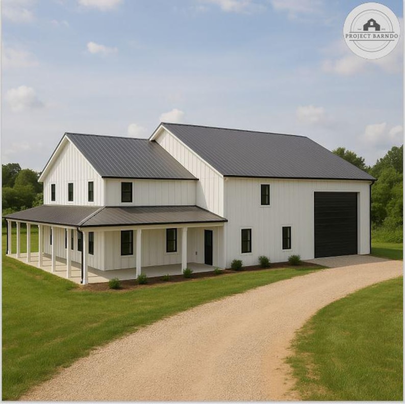 The Montana Barndominium Floor Plan - Etsy