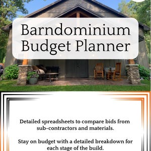 Barndominium Budget Planner - Etsy