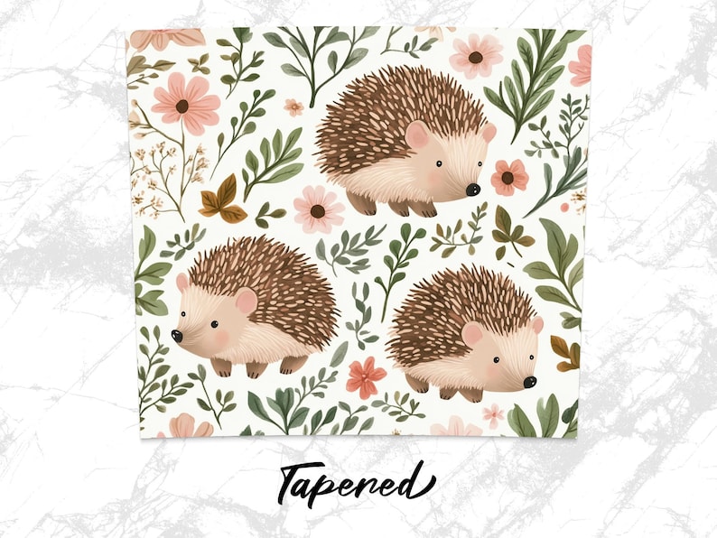 Hedgehog Tumbler Wrap PNG Sublimation Design 20 Oz Straight and Tapered ...