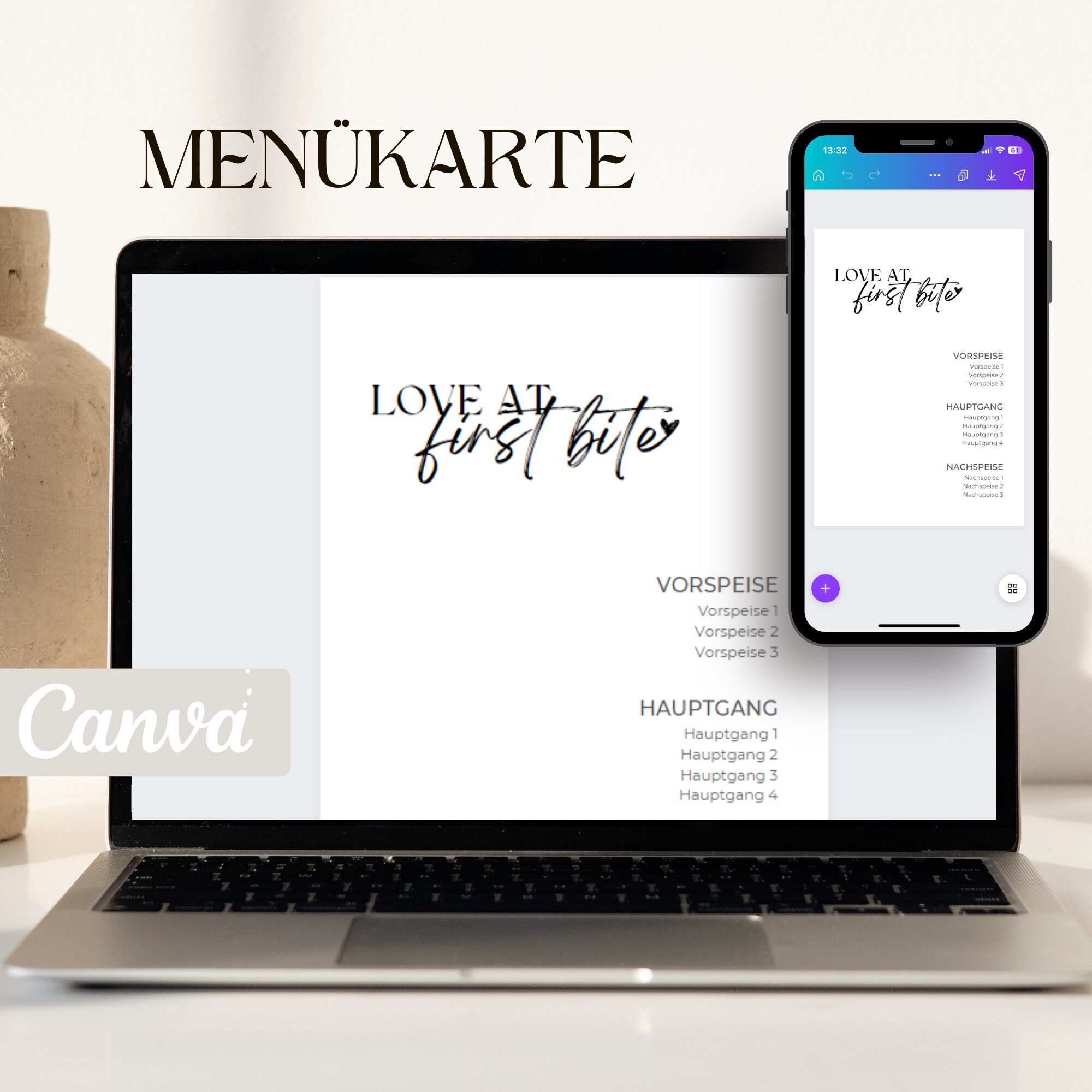 Customizable Menu Card for Wedding, Engagement Party, Hen Night ...
