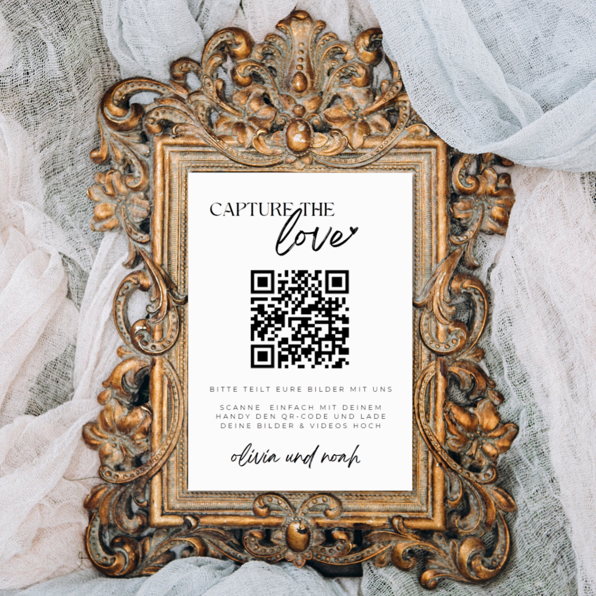 Personalized QR Code Wedding Signs for Unforgettable Guest Pictures ...