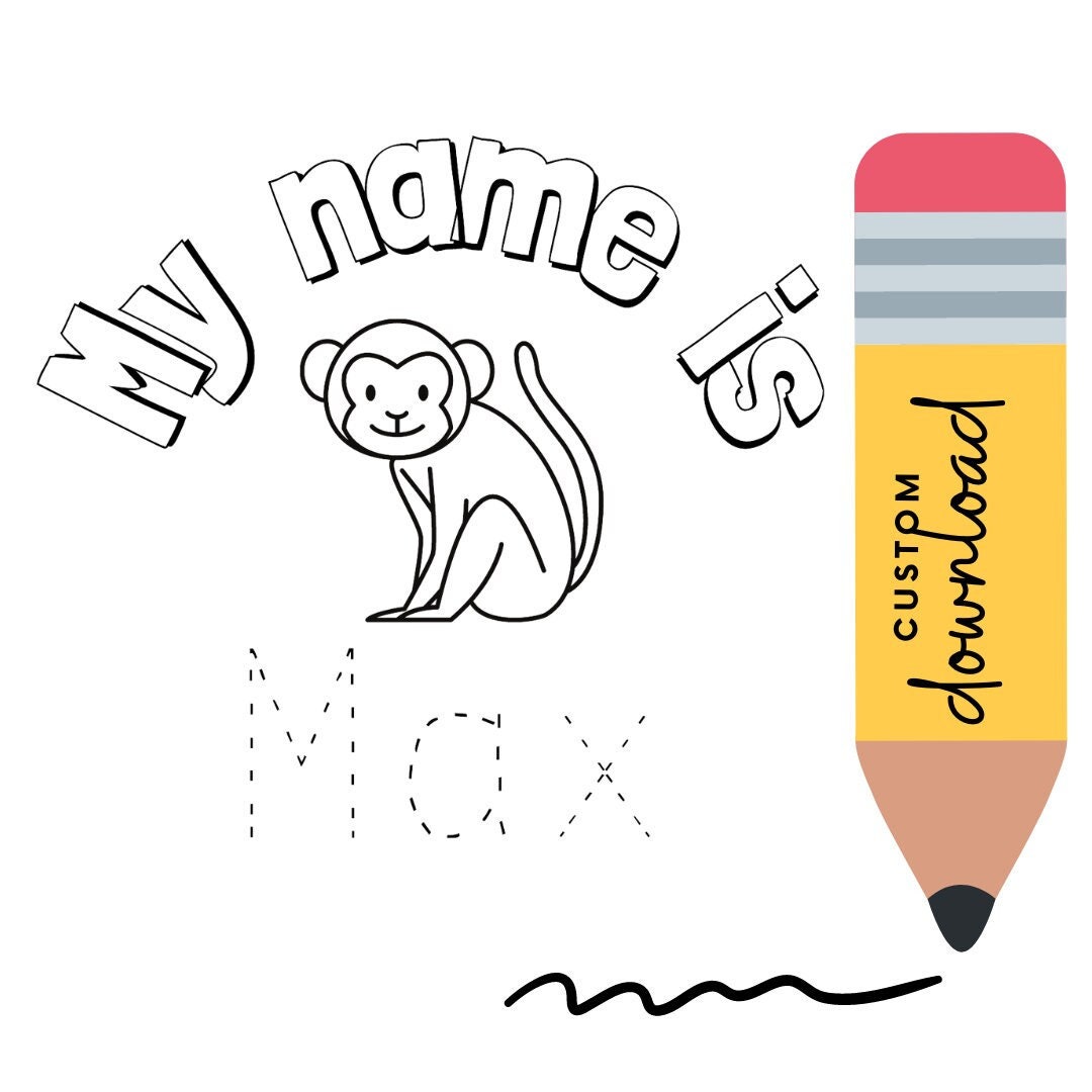 Personalized Printing Practice Book - Etsy