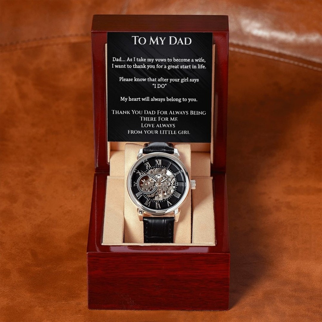 A Gift for My Dad Dad Watch Dad Wedding Gift Custom Watch - Etsy
