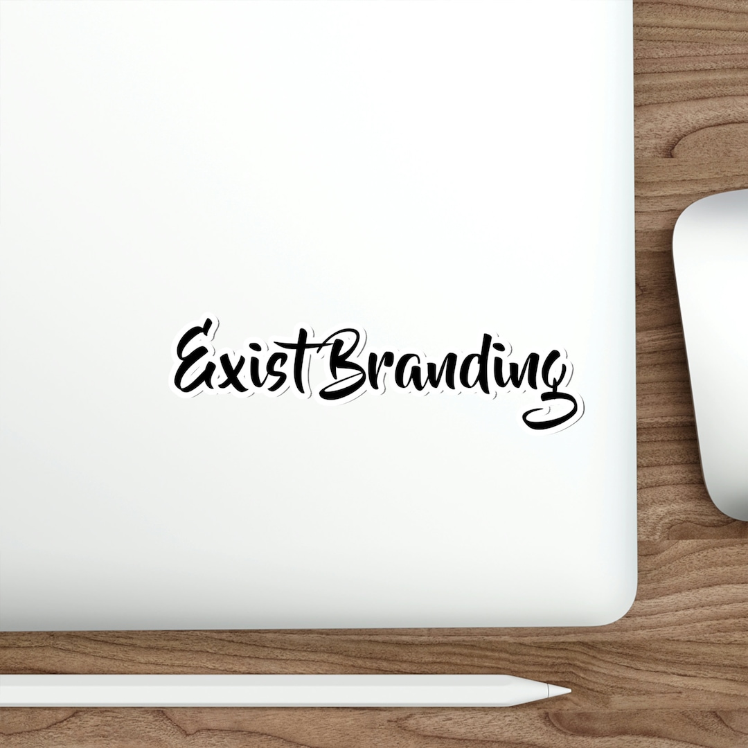 Die-cut Exist Branding Logo Sticker - Etsy