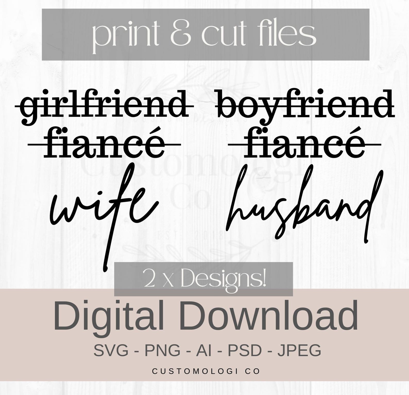 Girlfriend, Fiance, Wife SVG | Engagement SVG | Boyfriend | Instant ...