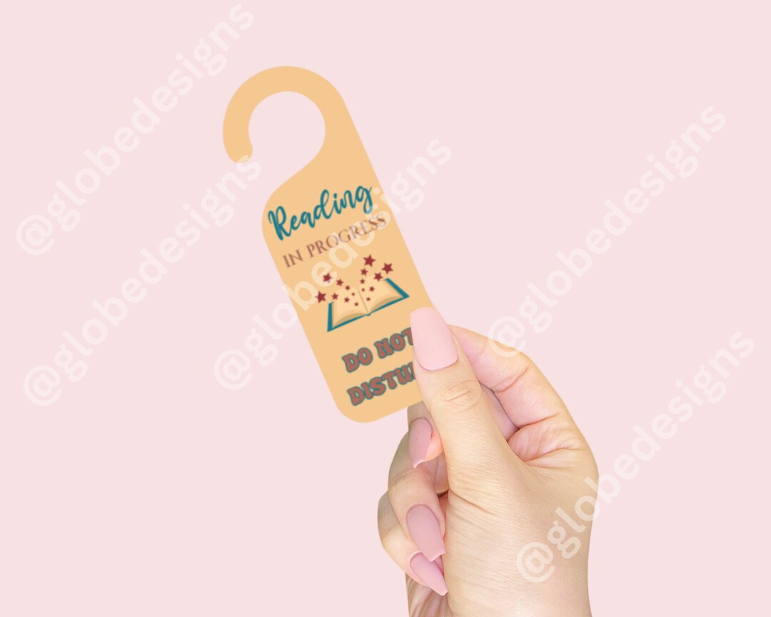 Reading Do Not Disturb Sticker: Waterproof Bookish Decal - Etsy