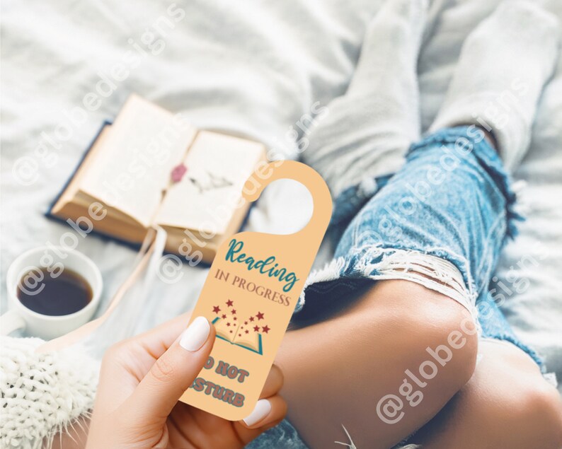 Reading Do Not Disturb Sticker: Waterproof Bookish Decal - Etsy