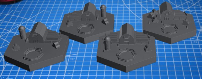 STL 3D Settlers of CATAN Board Game Accessory Set STL Files for Resin ...