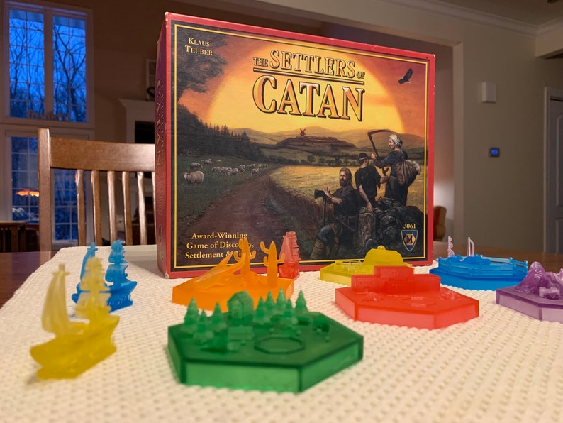 STL 3D Settlers of CATAN Board Game Accessory Set STL Files for Resin ...