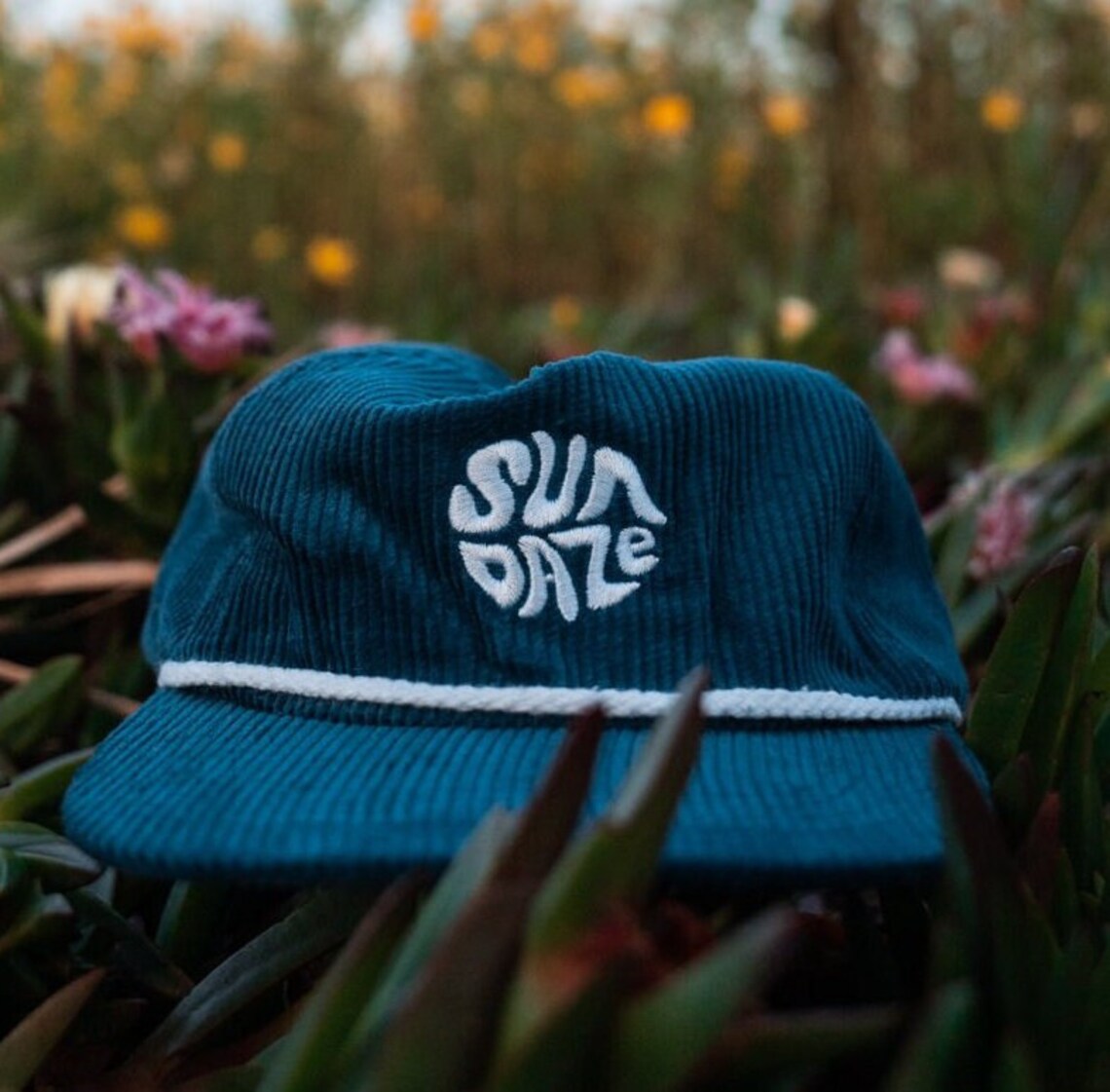Deep Sea Blue Corduroy Hat Sundaze Vintage 5-panel Snapback Hat - Etsy