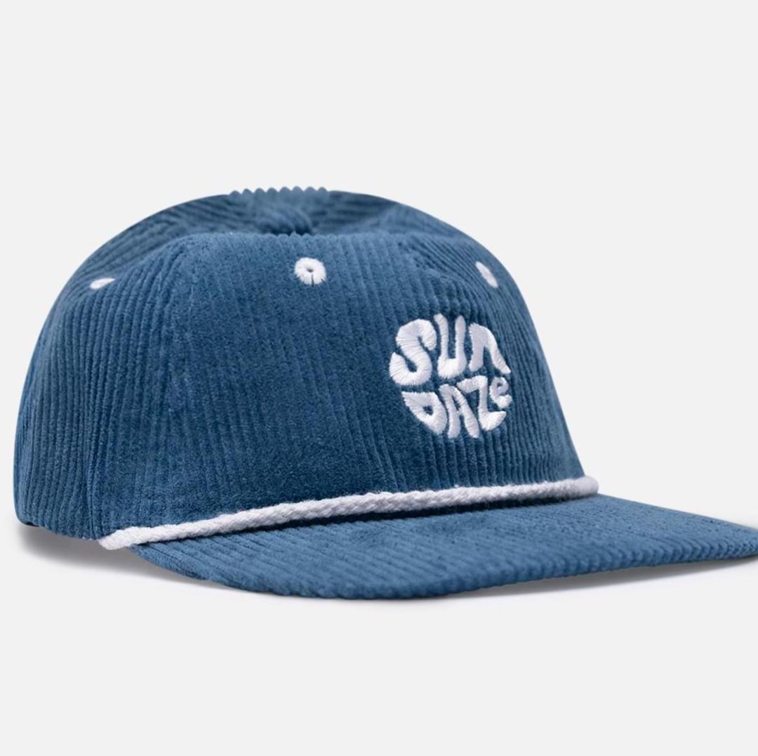 SOLD OUT - Deep Sea Blue Corduroy Hat - Sundaze Vintage 5-panel ...