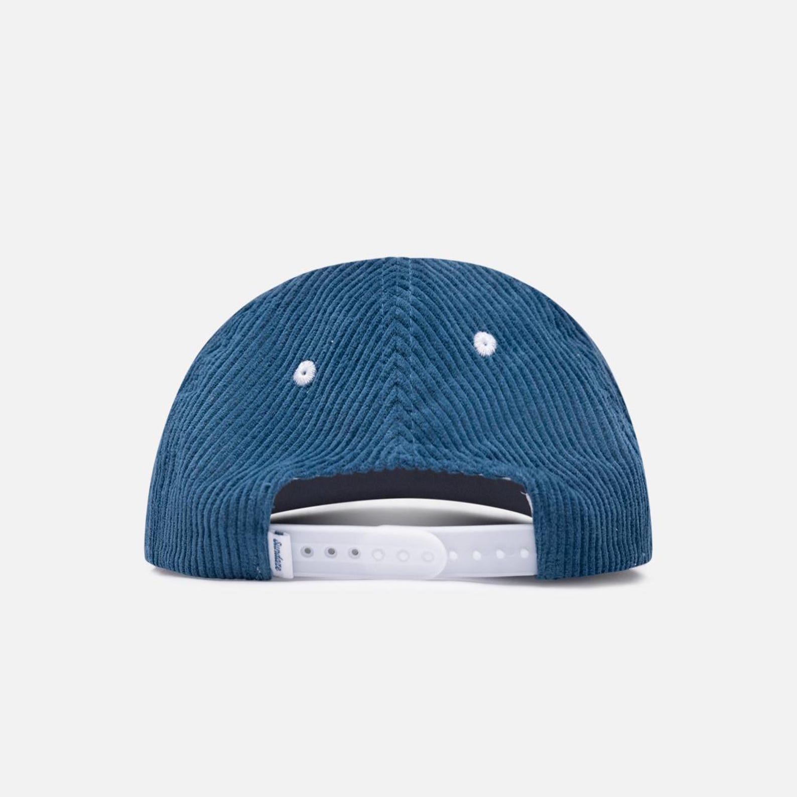 Deep Sea Blue Corduroy Hat - Sundaze Vintage 5-panel Snapback Hat - Etsy