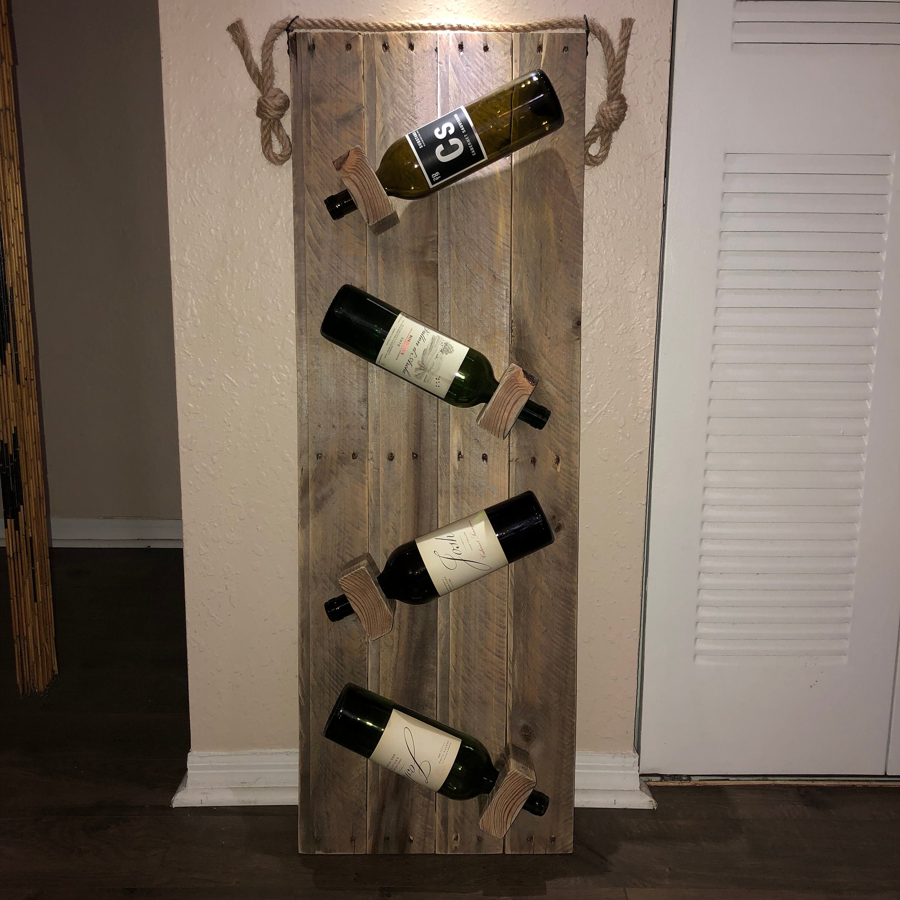Rustic Wine Rack - Etsy
