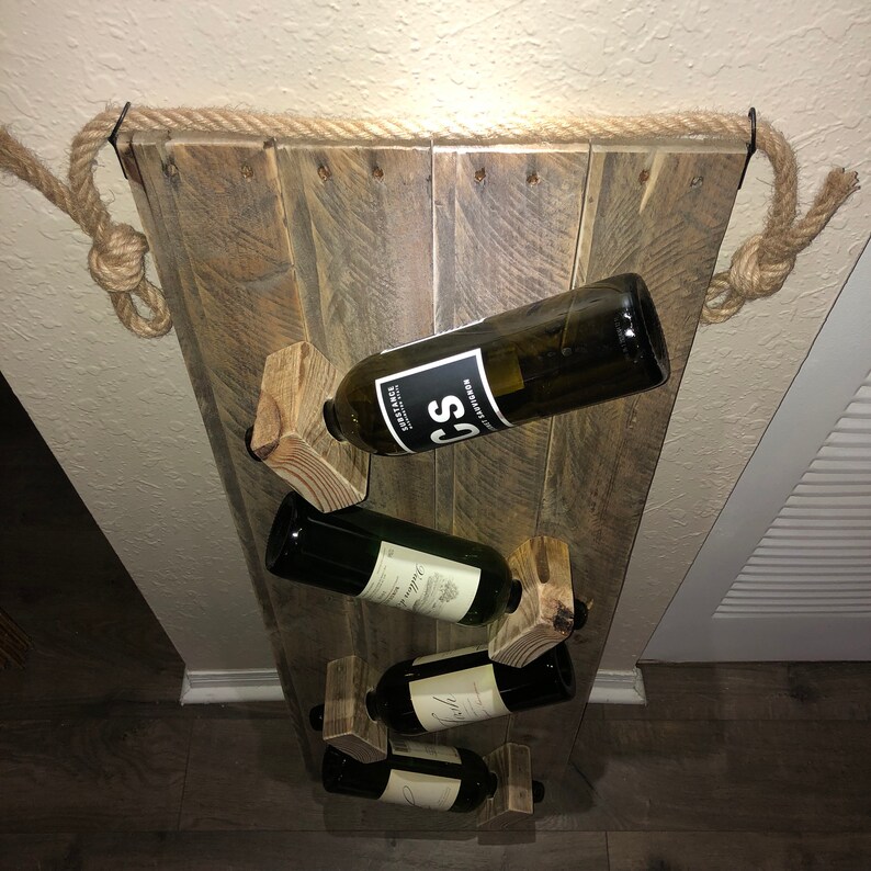 Rustic Wine Rack - Etsy