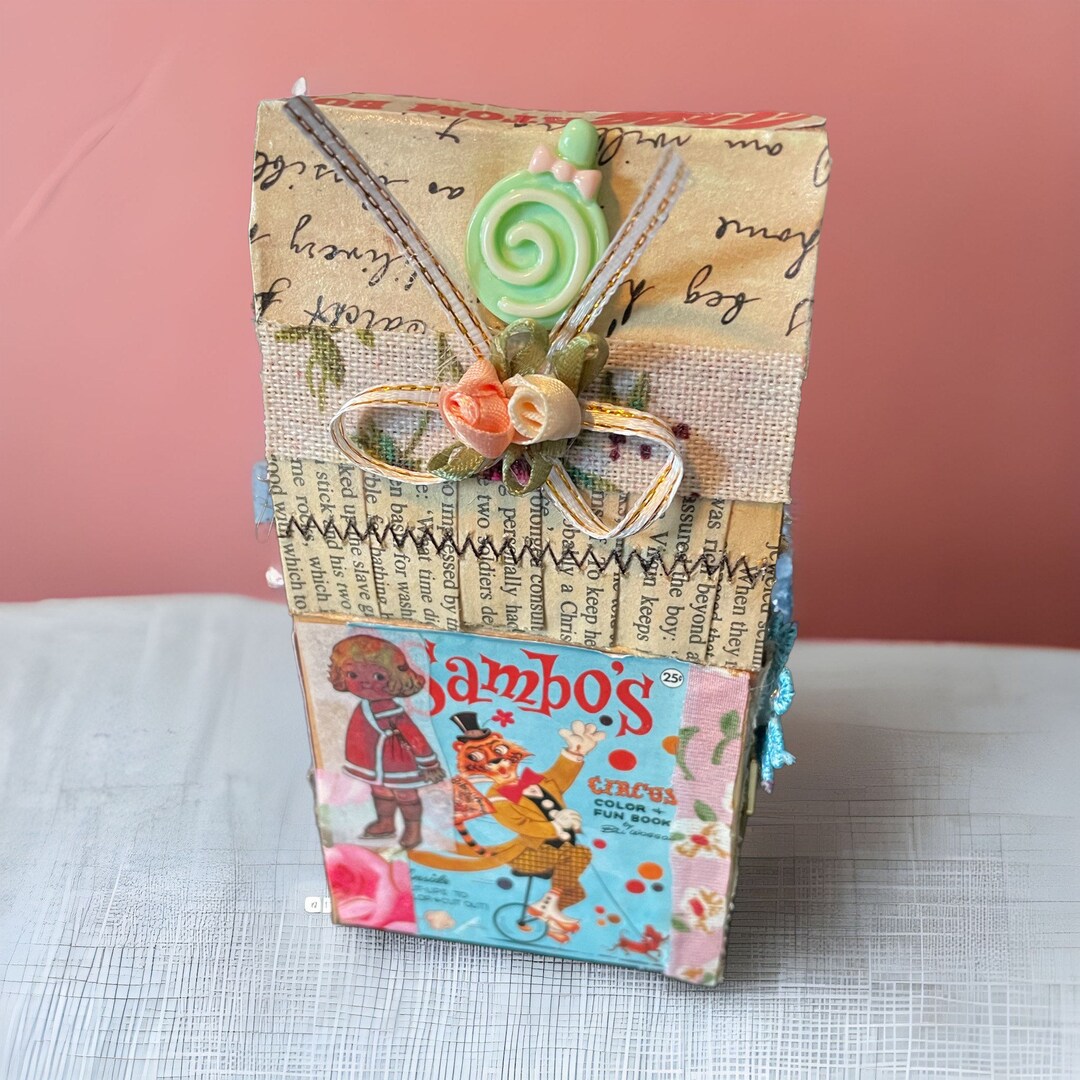 Vintage Like Junk Journal Gift Box - Etsy